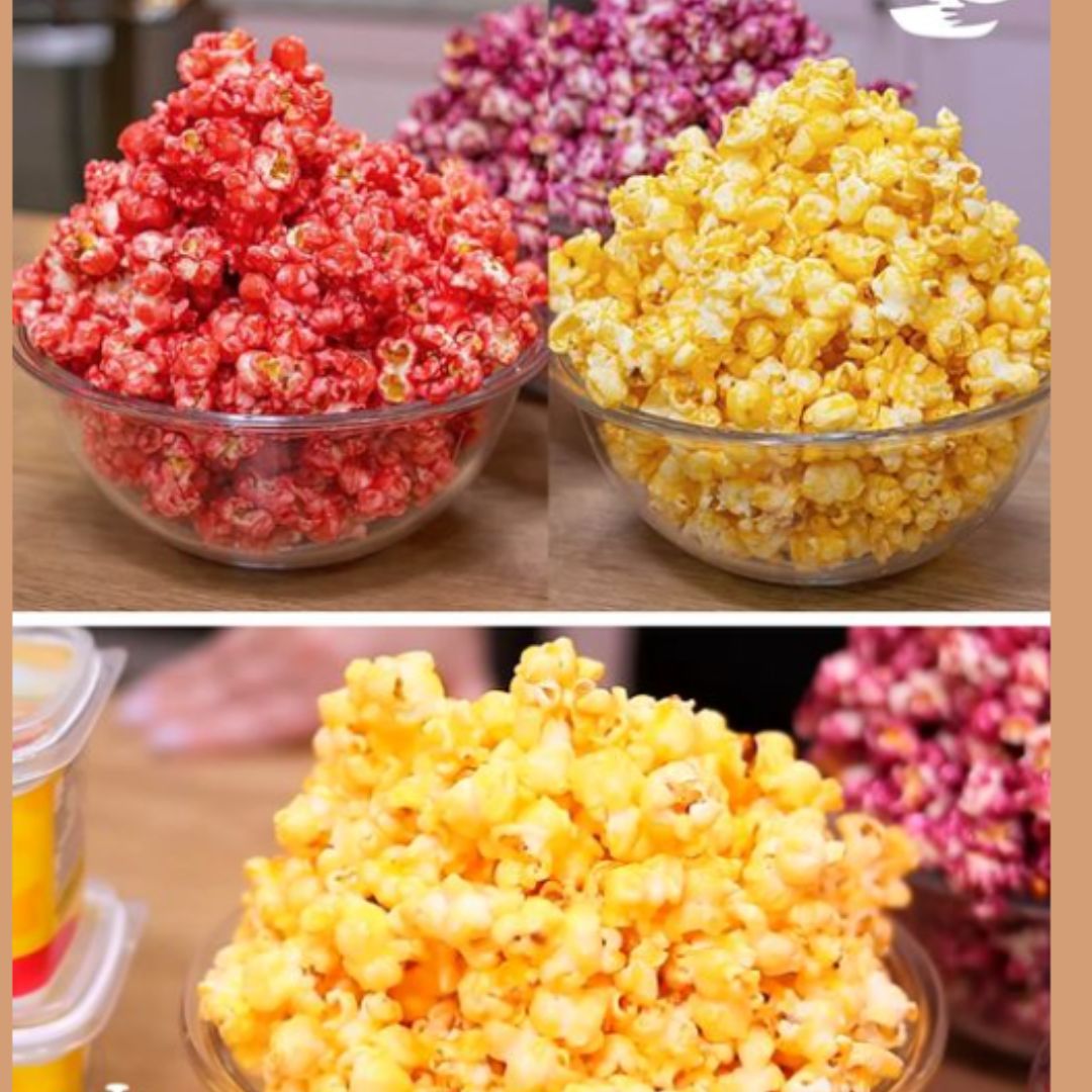 Como fazer pipoca doce colorida